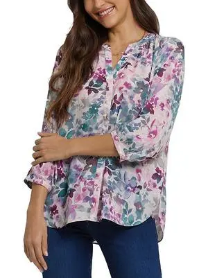 NYDJ Pintuck Blouse - Le Marais