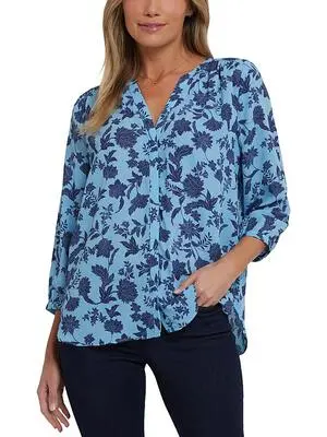 NYDJ Pintuck Blouse - Villebon