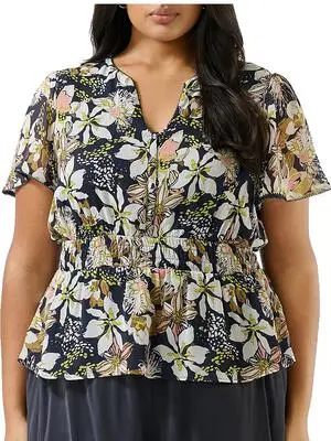 ESTELLE Wilsons Prom Floral Blouse - Print