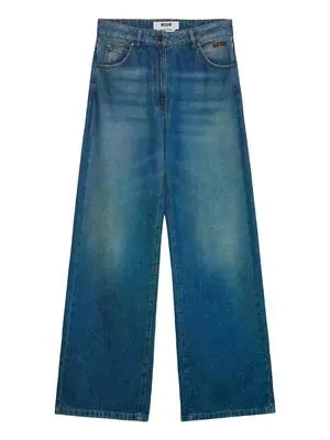 MSGM Wide-leg Jeans - Blue