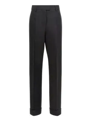 FERRAGAMO Stretched Trousers - Black