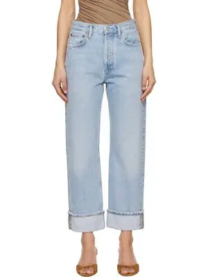 AGOLDE Fran Low Slung Straight Jeans - Force