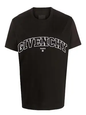 Givenchy College Embroidered Logo T-shirt - Black