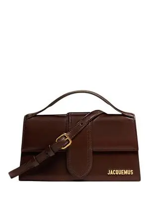 Jacquemus Le Grand Bambino Crossbody Flap Bag - Dark Brown
