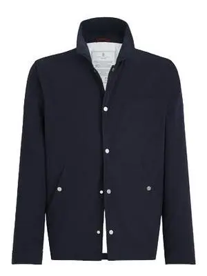 Brunello Cucinelli Shirt-style Outerwear Jacket - Navy Blue