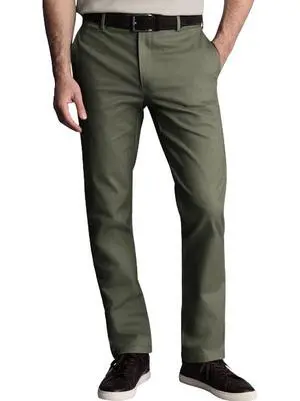 CHARLES TYRWHITT Ultimate Non-iron Chinos Light Green