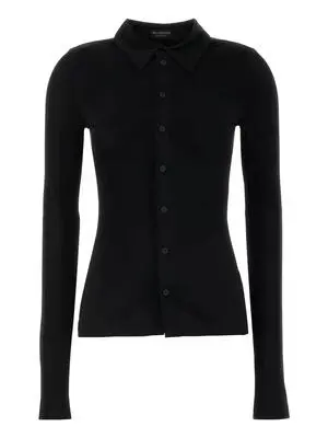 Balenciaga Stretch Tailored Shirt - Black