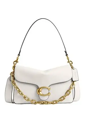 COACH Chain Tabby Shoulder Bag - Brass/chalk