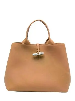 Longchamp Le Roseau Large Tote Bag - Brown