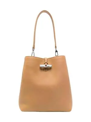 Longchamp Le Roseau M Shoulder Bag - Brown