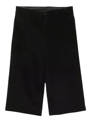 Yohji Yamamoto Cropped Trousers - Black