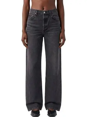 AGOLDE Agolde Wide-Leg Jeans In Grey Grey