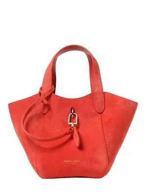 Giorgio Armani Suede Handbag - Orange