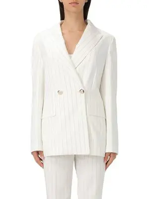 Liu Jo Double Breasted Jacket - White