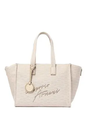 Emporio Armani Printed Tote Bag - Natural
