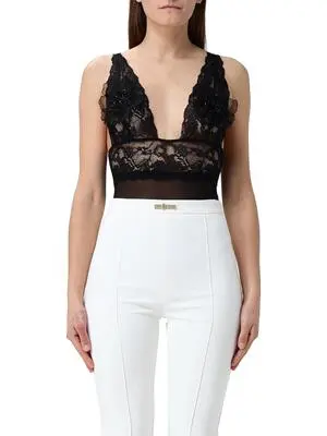 Elisabetta Franchi Lace Bodysuit - Black