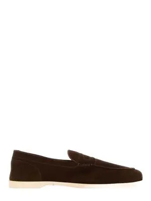 John Lobb Pace Suede Loafers - Brown
