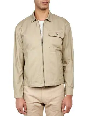 BROOKLYN BRIGADE Slim Fit Twill Jacket - Tan