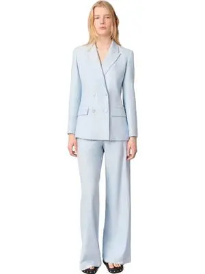 Maje Suit Jacket - Blue Sky