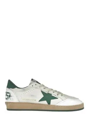 GOLDEN GOOSE Ball Star Starin Sneakers - White/green