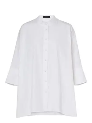 JOSEPH Congo Oversized Cotton Poplin Shirt - White