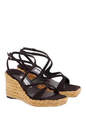 JIMMY CHOO Jimmy Choo Ayla 85 Espadrille Sandals Neutrals