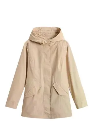 Woolrich Hooded Parka Coat - Neutrals