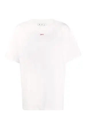 Off-White Off Stencil Arrows Print Tee Shirt - White