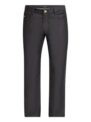Giorgio Armani Cotton-silk Five-pocket Pants - Blue