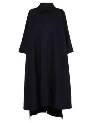 JOSEPH Dania Cotton Poplin Shirt Dress - Blue