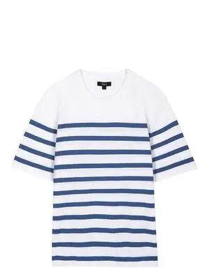 Rails Striped Cotton Cashmere Tee - Sailor Stripe