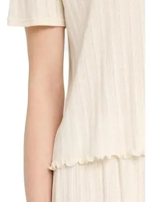 Eberjey Pointelle Shorts - Ivory
