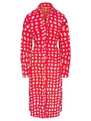 SIMONMILLER Simon Miller Gingham Midi Dress