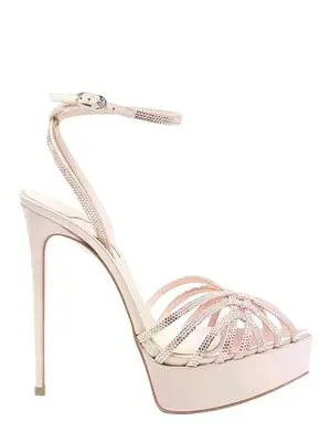 LE SILLA 140mm Crystal-embellished Sandals - Pink