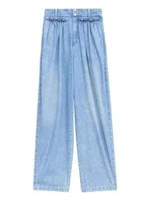 Isabel Marant Étoile Inaya Wide-leg Pants - Light Blue