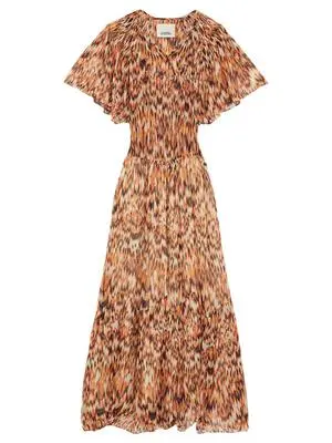 Isabel Marant Étoile Odelia Printed Silk Dress - Orange