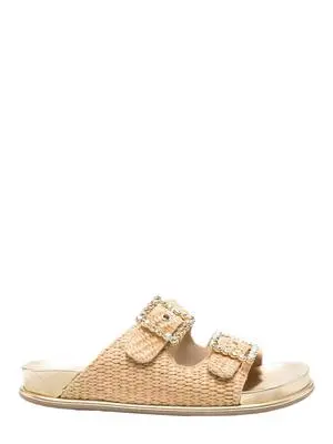 LE SILLA Raffia Sandals - Neutrals