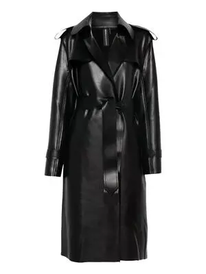 Norma Kamali Belted Trench Coat - Black
