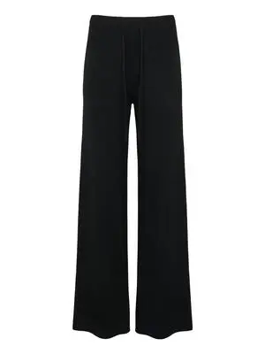 YVES SALOMON Knitted Trousers - Black