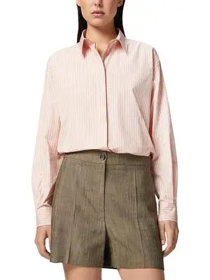 Pinko Bridport Striped Shirt - Pink/brown