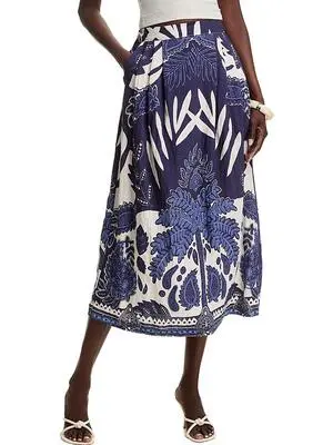 LA FEE MARABOUTEE Printed Midi Skirt
