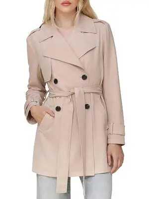 Avec Les Filles Double Breasted Trench Coat - Paradise