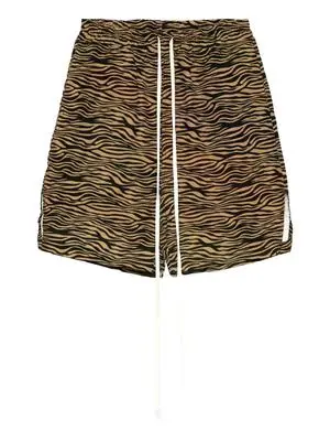YUIKI SHIMOJI Yuiki Shimoji Tiger-Stripes Shorts