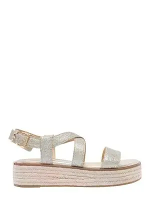Michael Kors Lynn Espadrille Sandals Gold