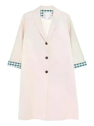 FORTE_FORTE Cotton Trench Coat - Neutrals