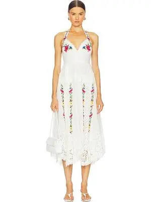 Free People Keila Midi Dress - Ivory