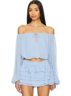 Amanda Uprichard Dallas Top - Baby Blue
