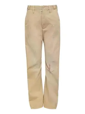 MAISON MARGIELA Paint-splatter Trousers - Neutrals