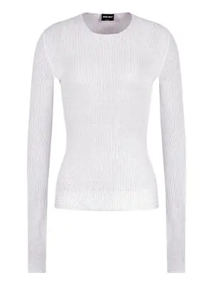 Giorgio Armani Stretch Viscose Blend Jumper - Grey