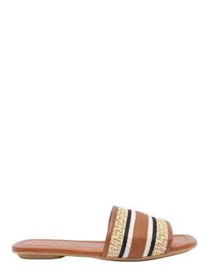 Hogan Stripe-detailing Slides - Brown
